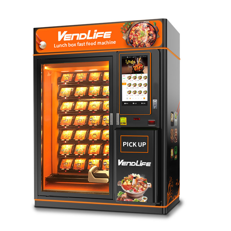 Quality Nfc Vending Machine With Hot Food 980mm thick 0.6T Net Weight for sale