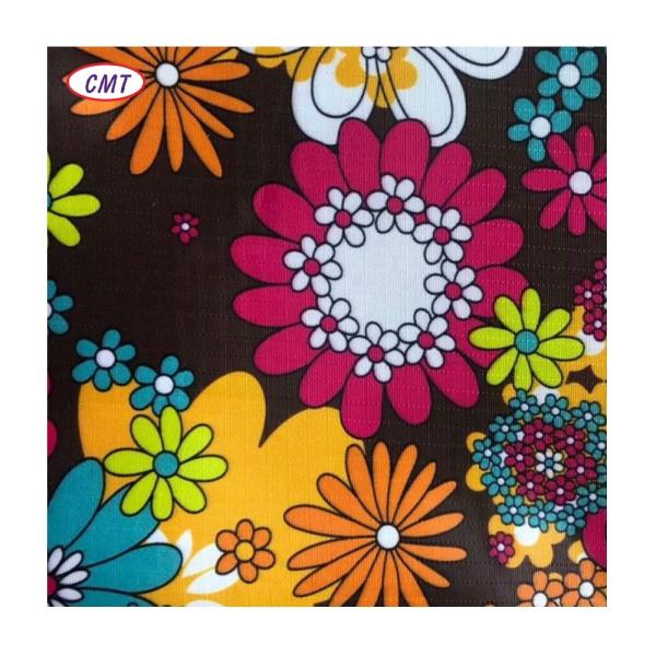 Quality 100% Polyester Printed 150gsm Woven Floral Flower Fabrics for Dresses A4 Size for sale