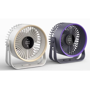 Quality Rechargeable Desktop Fan 2400mAh Battery 5 Speed Levels USB Charging ABS+PP for sale