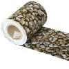 china Decorative Vinyl Fence Tape Stone Pattern Imprint PVC Fence Screen Strip