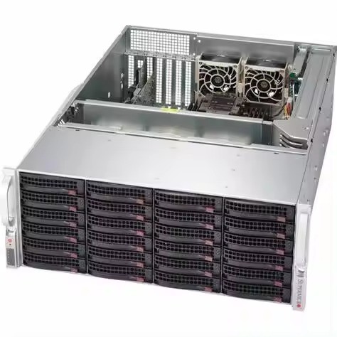 Quality 4U Rackmount Supermicro SSG-6049P-E1CR24H Server in Black for Server Environment for sale