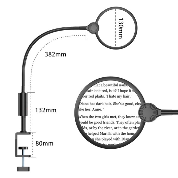 Quality Desktop Vintage Style Magnifier Reading Detachable Magnifying Glass Rechargeable Magnifier Professional Outdoor Field for sale