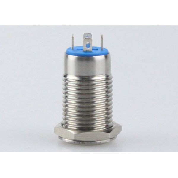 Quality High Security Metal Momentary Push Button Switch LED Illuminated Flat Round Head for sale