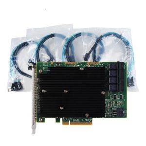 Quality LSI SAS Server Array Card 9300-16I 12GBS HBA BUS ADAPTER CARD IT Mode 4SFF-8643 for sale