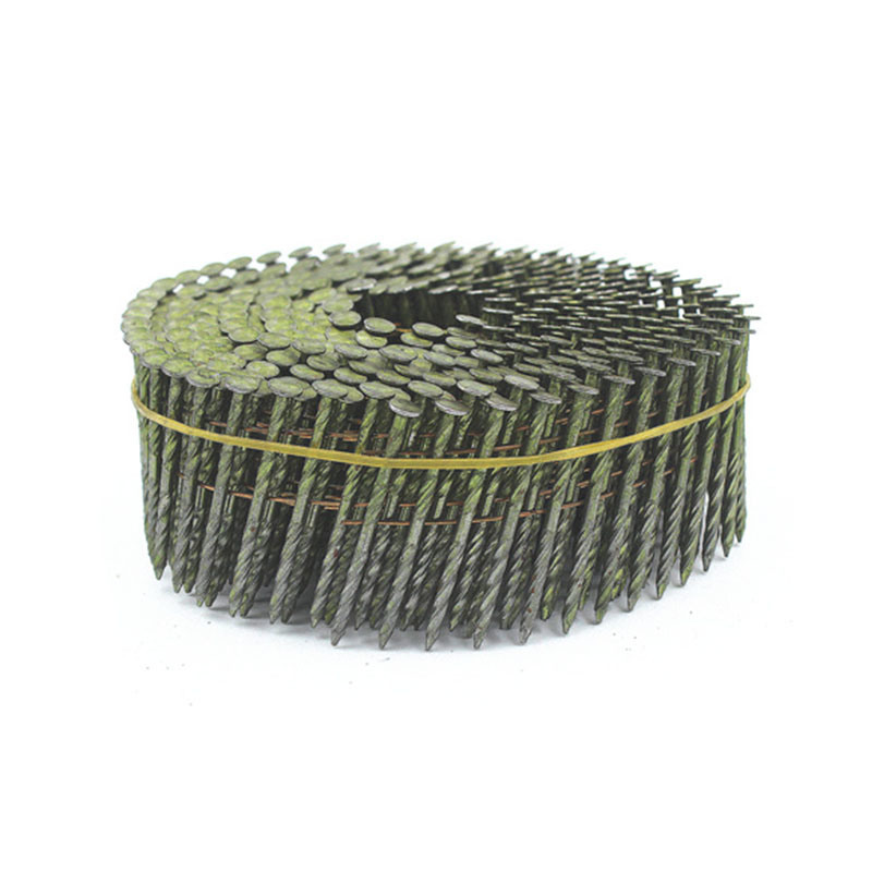 2.1*35mm 16 Degree Galvanized Wire Welded Coil Screw Nails