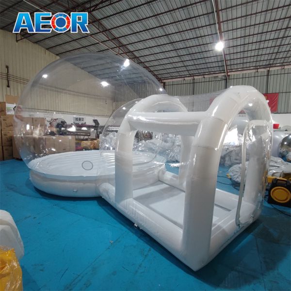 Quality transparent inflatable bounce bubble house fun dome bubble house with balloon for sale