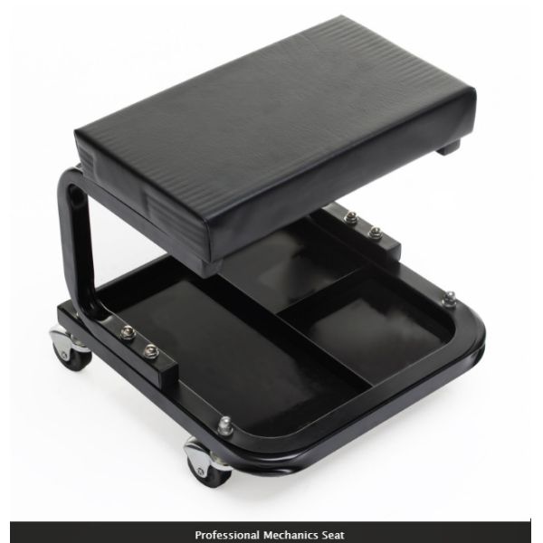 Quality Padded Heavy Duty Adjustable Mechanic's Roller Seat for sale