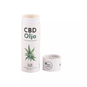 Quality 10ml CBD Essential Oil Round Paper Tube Packaging Cosmetic Cylinder Tubes for sale