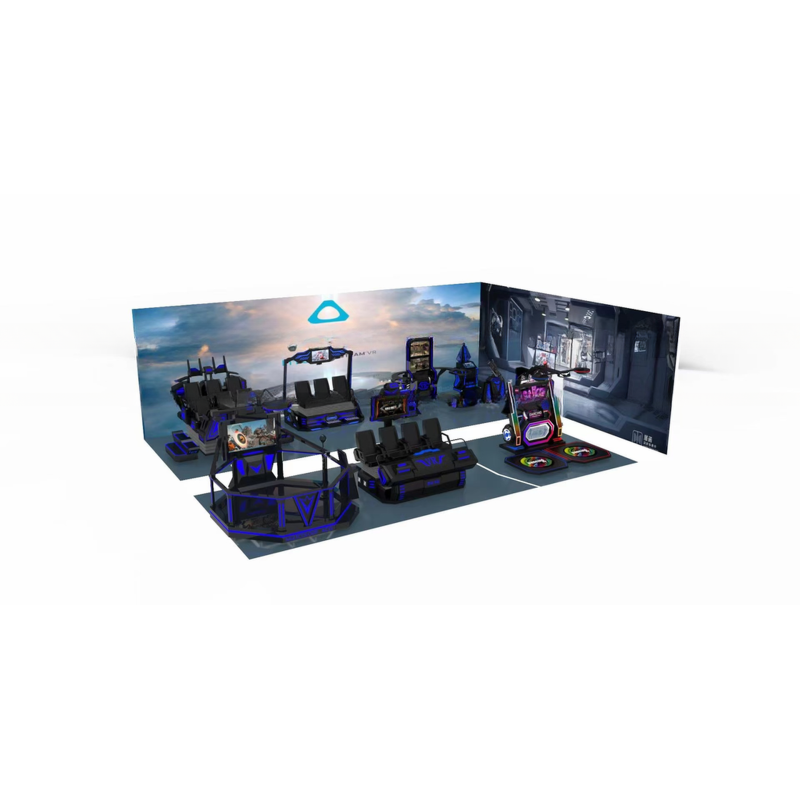 9D VR Zombie Shooting Arcade System in action