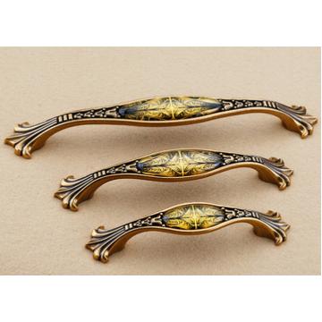 Antique Brass Furniture Hardware Pull Handles European Cabinet Drawer Wardrobe