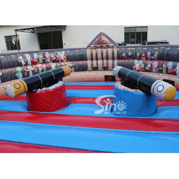 Quality 6m Dia. kids N adults ancient inflatable gladiator jousting arena with for sale