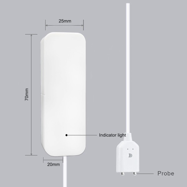 Quality ABS Tuya Wireless Water Leakage Detector Smart Alarm Sensor AAA Battery for sale