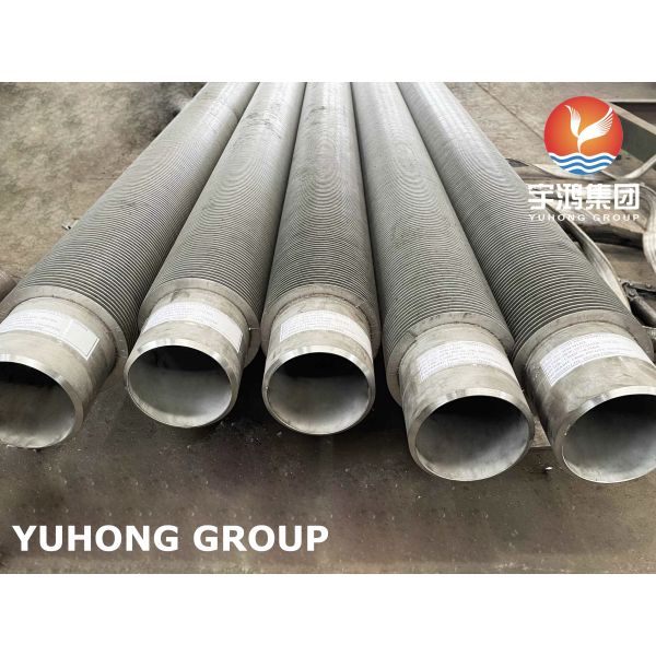 Quality Stainless Steel High Frequency Welded Fin Tube, TP304H SMLS Pipe With SS304 Solid Fin For Power Plants for sale