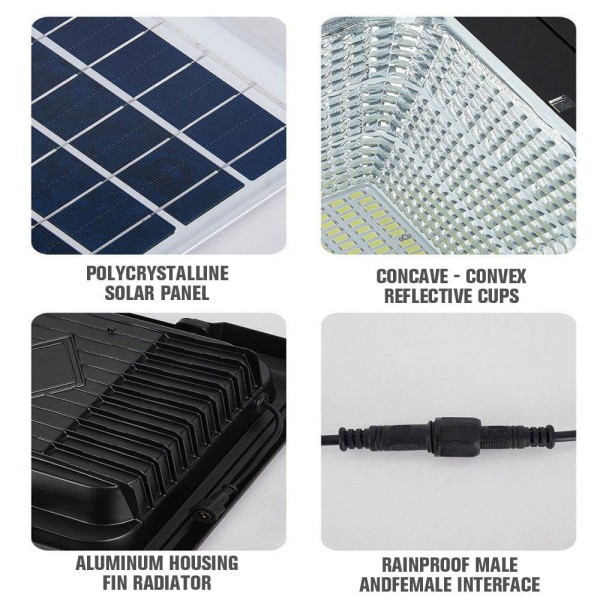 Quality 200W IP67 waterproof solar powered outside security lights led floodlight for sale