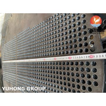 Quality ASME SA516 GR.70 BAFFLE PLATE FOR HEAT EXCHANGER CONDENSER TUBESHEET for sale