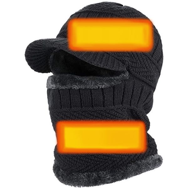 Quality Multifunction Electric Heated Hat , SHEERFOND Rechargeable Electric Beanie Hat for sale