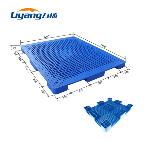 Quality 1200*1400 Recycled Nestable Plastic Pallet Warehouse Storage Plastic Skids for sale