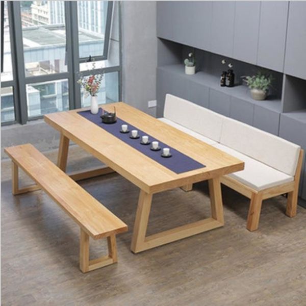 Quality Office Building Nordic Art Assurance Customized Solid Wood Dining Table for for sale