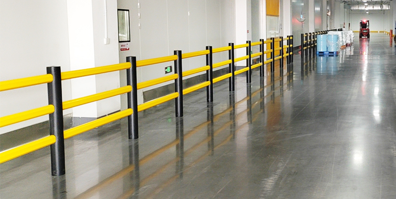Flexible Pedestrian Barrier  Anti-Collision Guardrails Warehouse Safety Barrier Traffic Guardrails