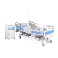 Quality 3 Function Bumper Wheel Electric ICU Hospital Bed Hospital Patient Bed ICU for sale