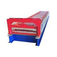 Quality 5.5 KW 15 M Min Corrugated Sheet Roll Forming Machine for sale