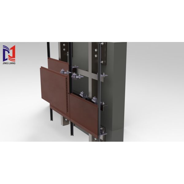 Quality Terracotta Ventilated Facade Support System for 18mm Panels with Low Maintainance for sale