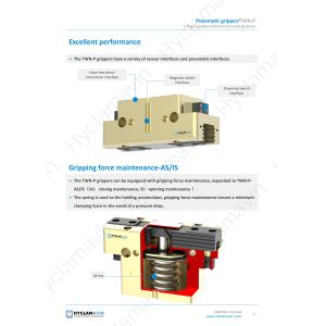 Quality Adjustable Two Jaw Parallel Pneumatic Gripper IP40 IP64 Robot Eoat Gripper for sale