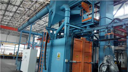 Quality Catenary Continous Hook Shot Blasting Machine Cleaning Valve for sale
