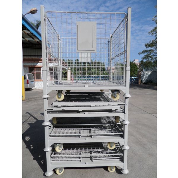 Quality Customized Steel Logistics Cage Fodable Turnover Cage Galvanized for sale