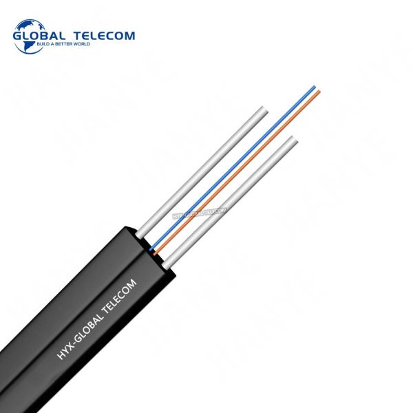 Quality PE LSZH FTTH Drop Fiber Optic Cable , Self Supporting 4 Core Drop Cable for sale