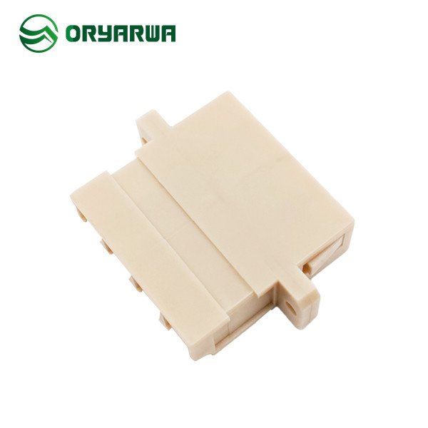 Quality Welded Asymmetric Structure LC Quad Fiber Optic Adaptor for sale