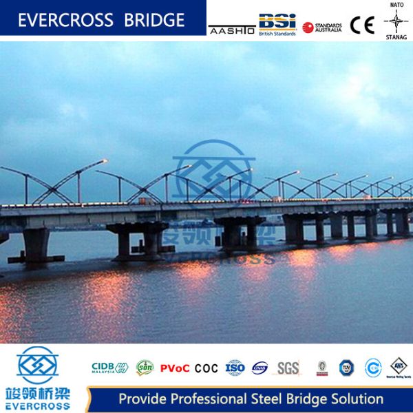 Quality Easy Assembled Composite Beam Bridge Prefab Steel Bridge High Durability for sale