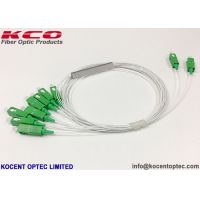 Quality 2x8 Fiber Optic Splitter PLC Splitter with Mini Blockless Tube Type for 1260 to for sale