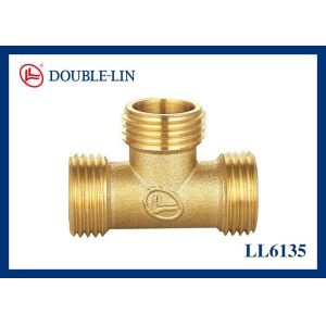 Quality 1/2 " To 1 " Male X Male X Male Brass Tee for sale