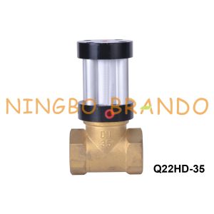 Quality Q22HD-35 1 1/4'' DN35 2 Way Brass Body Air Operated Piston Valve for sale