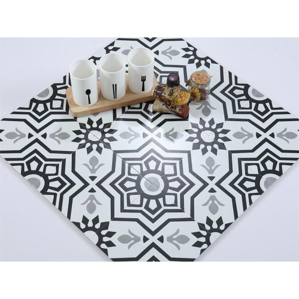 Quality 20x20cm Ceramic Rustic Tile for Indoor Floor Black Gray White for sale