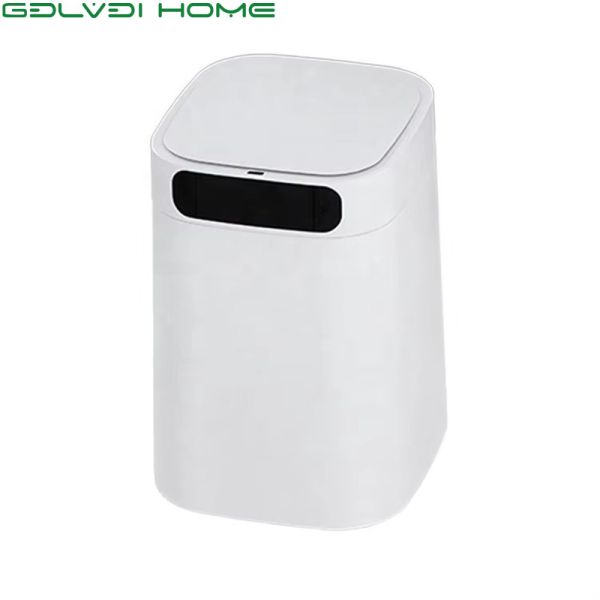 Quality Customized Touchless Automatic Trash Can Household Smart Sensor Dustbin White for sale