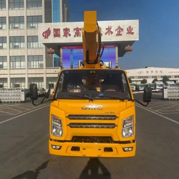 Quality 4x2 Drive Wheel Truck Mounted 25m Aerial Work Vehicle with Platform and Cutoff Brake for sale