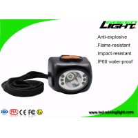 Quality Wearable Digital Cordless LED Mining Light 4000lux Brightness With Safety Rope for sale