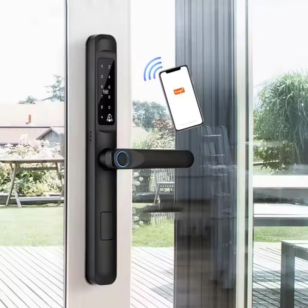 Quality Rfid Card Code Slim Aluminium Door Lock Smart Waterproof 36MM for sale