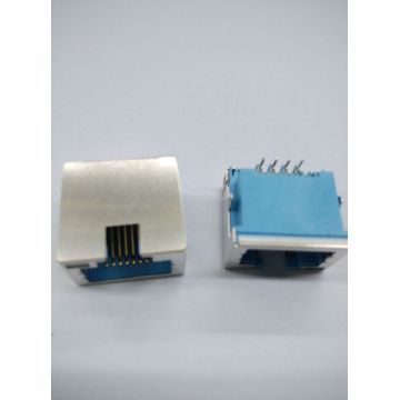 Quality 8P8C Rj45 Data Jack Telephone Modular Jack Sinking RJ45 With LED Shield for sale