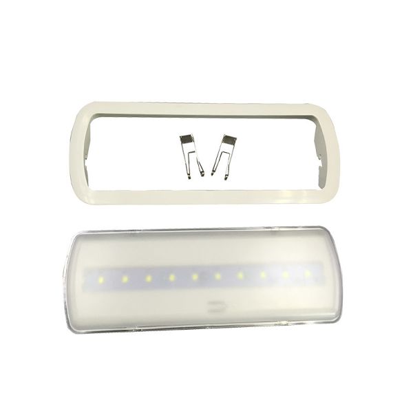 Quality 3 Hours Autonomy Li-Ion Battery Operated Fire Resistance ABS Ceiling Emergency Light with Recessed Installation for sale