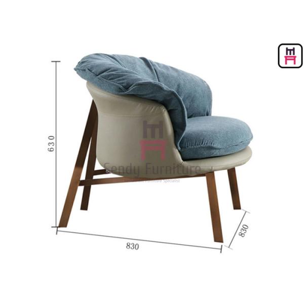 Quality Upholstered Unfolder 0.6cbm Metal Base Sofa Chair Height 45cm for sale