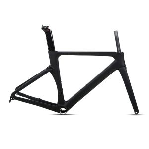 Quality Aero 50CM Carbon Fiber Bicycle Frame EPS Gloss With Fork for sale