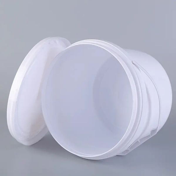 Quality Stackable Plant Seed Keeper Round Plastic Bucket With Silk Screen Printing for sale