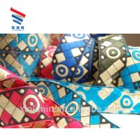 Quality 100% Cotton Cloth Custom Design Double Face Jacquard Ethnic Lace Embroidered for sale