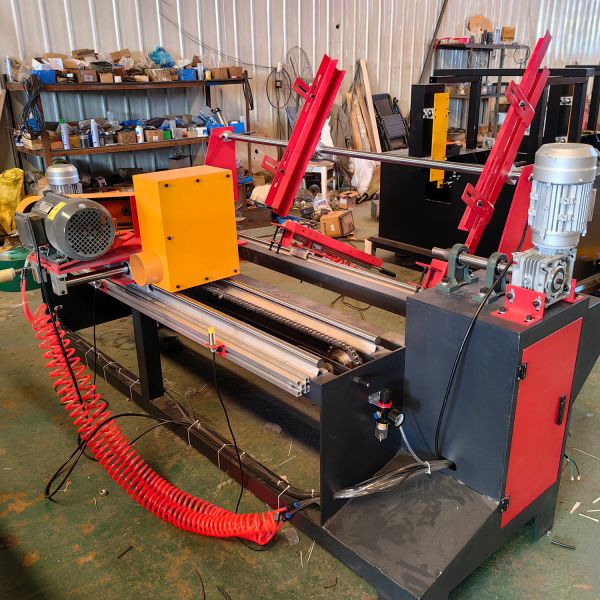 Quality Variable Frequency Speed Regulation Wood Round Rod Polishing Machine for Broom for sale