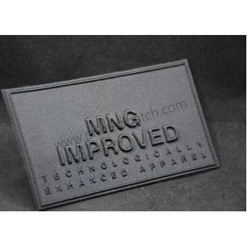 Quality Thickness 2.5mm Lycra Fabric Embossed Patches Silk Screen Printing for sale