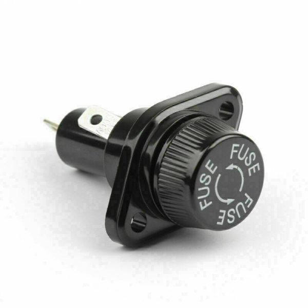 Quality R3-18 Panel Mount Chassis Fuse Holder for 10x38mm Glass Fuses 30A 600V Arrival Holder Fuses for sale