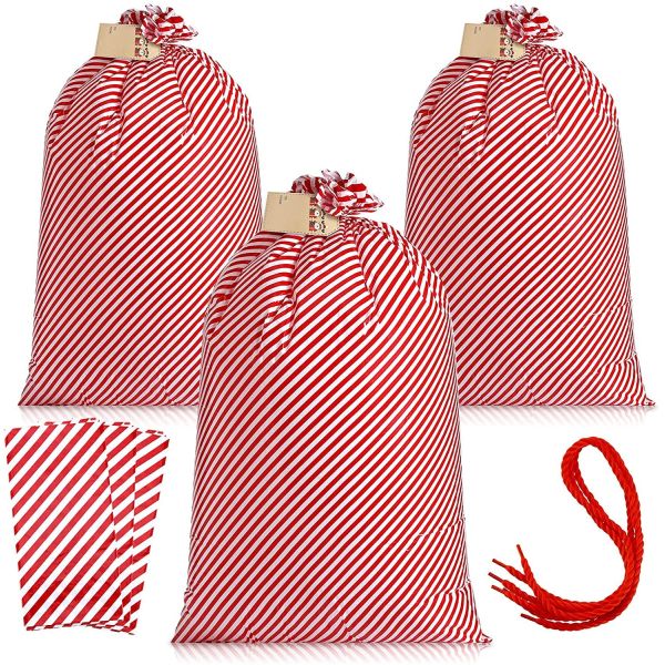 Quality 56" Large Silver Damask LDPE Plastic Gift Bag with Customized Printing for for sale